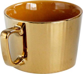 Aboofan Elegante Vergoldete Kaffeetasse Isolierte Keramiktasse Teetasse Latte-tasse B&uuml;rotasse Wassertasse