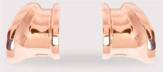 Max Mara Femme, Accessoires, Rose, Taille: ONE Size Asymmetric Metal Earrings