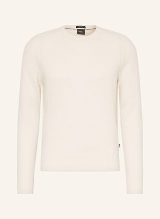 HUGO BOSS Cashmere-Pullover Halvo weiss
