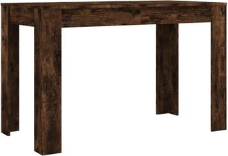 vidaXL Vidaxl - Table à manger chêne fumé 120x60x76 cm bois dingénierie