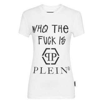 Philipp Plein Femme, Tops, Blanc, Taille: 44 FR T-shirt Pure