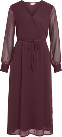 Vila Vifalia V-Neck L/S Midi Dress - Noos/Dc