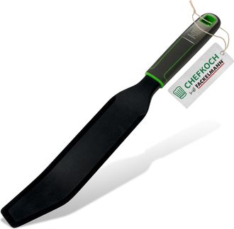 Fackelmann CHEFKOCH Extra Langer Premium Spatel - Abgerundete Flexible Silikon-Lippe, Ideal f&uuml;r K&uuml;chenmaschinen & R&uuml;hrsch&uuml;sseln, Sp&uuml;lmaschinenfest, Edelstahl & K