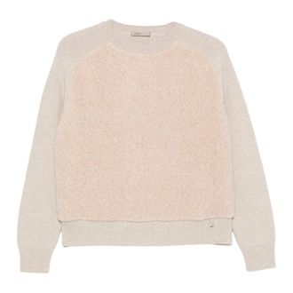 Herno Rundhals-Strickware - - Knitwear - Damen - Beige - M