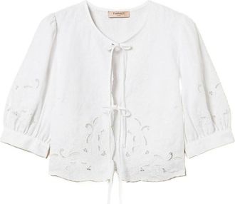 Twinset Femme, Blouses et Chemises, Blanc, Taille: 40 FR Veste