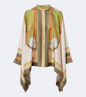 La DoubleJ Chemise Foulard en soie &agrave; imprim&eacute;