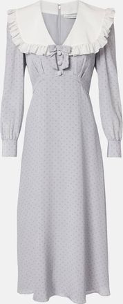 Alessandra Rich Midikleid aus Seide