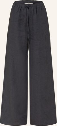 Lanius Lanius Marlenehose Aus Leinen blau