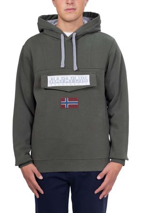 Napapijri Burgee Herren Winter-Sweatshirt, Militär, XS