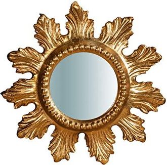 Biscottini International INTERNATIONAL ART TRADING Shabby Chic Wandspiegel 24 x 24 cm | Dekorative Wandspiegel | Eingangsspiegel