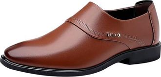 Generic Chaussures en Cuir pour Homme - Chaussures Décontractées pour Le Travail - Chaussure De Mariage Décontractées Pointu - Robe daffaires Véritable Respir