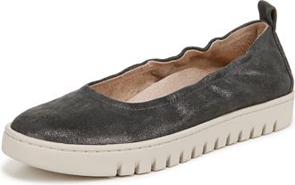 Vionic Damen Uptown Ballet Ballerinas, Polluted Silver Leather, 40.5 EU