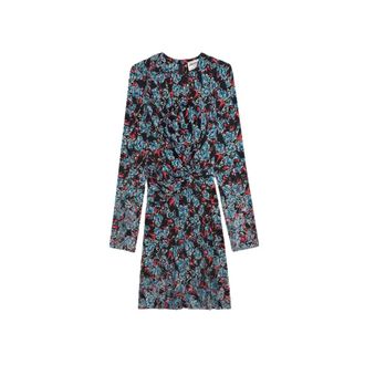 Zadig&Voltaire Radar Floral-Print Embellished Silk Minidress - - Dresses - Damen - Mehrfarbig - M