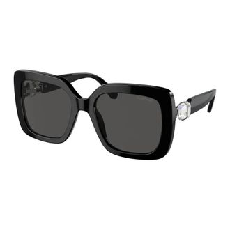 Swarovski Eckige Sonnenbrille - - Accessories - Damen - Schwarzk - 55 MM