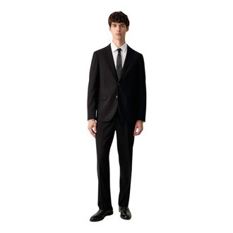 Lindbergh Costume deux pi&egrave;ces coupe d&eacute;contract&eacute;e - Homme - Costumes - Noir - Taille: M