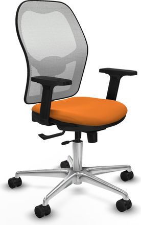 Piqueras y Crespo Computerstuhl mit 2D-Armen, h&ouml;henverstellbare Lendenwirbelst&uuml;tze, ausgestattet mit Syncro/Traslack und eingespritztem Schaum. Mit Rollen von 65 mm Nyl