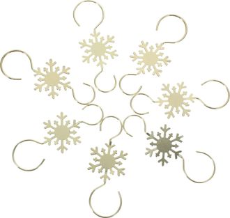 OSALADI 10 St&uuml;ck Metall Weihnachtshaken f&uuml;r Kaminsims Robuste Aufh&auml;ngehaken in Gold Wiederverwendbar f&uuml;r Weihnachtsstr&uuml;mpfe und Deko