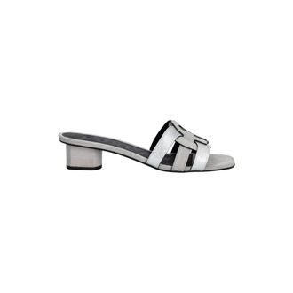 Furla Mules &agrave; talon Cilindro - Femme - Chaussures - Gris - Taille: 36 EU