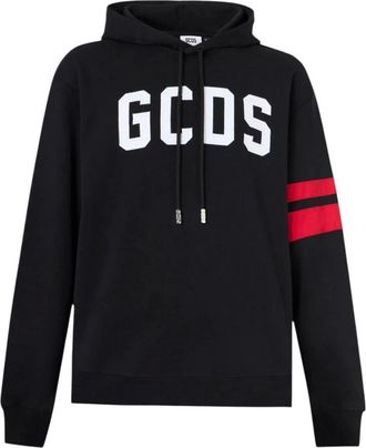 GCDS Gcds, Homme, Sweatshirts et sweats &agrave; capuche, Noir, Taille: XL Logo Regular Sweat &agrave; capuche