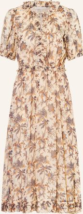 Ulla Johnson Ulla Johnson Kleid Rosamunde Mit R&uuml;schen Und Glitzergarn beige