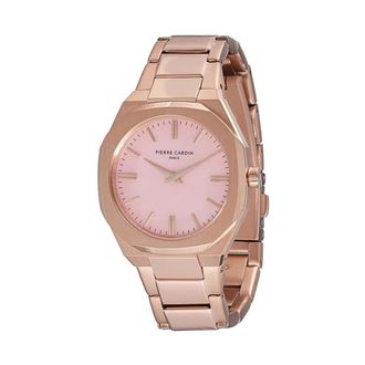 Pierre Cardin Femme, Accessoires, Beige, Taille: ONE Size Montre habill&eacute;e en acier inoxydable