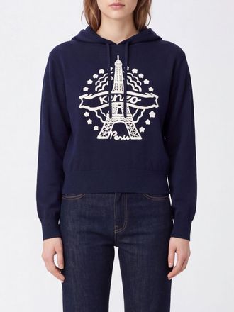 Kenzo Baumwoll-Hoodie mit kontrastierendem gesticktem Logo