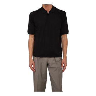 Emporio Armani Schwarzer Pullover Lyocell Baumwollmischung - - Tops - Herren - Schwarzk - 3XL