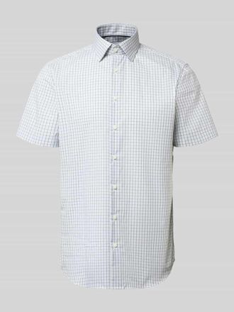 Christian Berg Regular Fit Business-Hemd aus Baumwolle mit Kentkragen