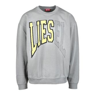 Diesel Homme, Sweatshirts et sweats à capuche, Gris, Taille: M SweaT-shirt
