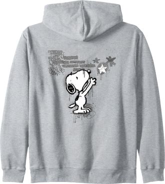 Peanuts Graffiti Snoopy Schablone Star Street Art Urban Retro Kapuzenjacke