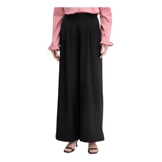Joseph Ribkoff Stretch Woven Pull-On Wide Leg Pant - - Trousers - Damen - Schwarzk - 2XL