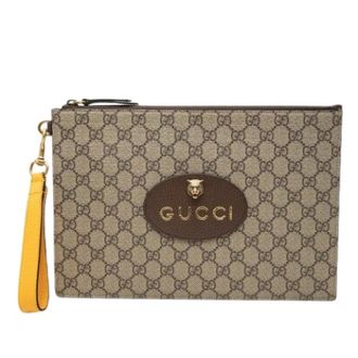 Gucci Sac pochette Neo Vintage Pre-owned - Femme - Pre-owned - Beige - Taille: ONE Size