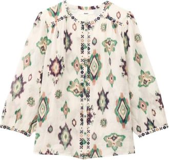 BA&SH Femme, Blouses et Chemises, Beige, Taille: 42 FR Shirt Odelie