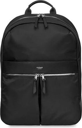 Knomo Beauchamp Sac à dos pour ordinateur portable de 14 pour femme, sac à dos pour le travail, luniversité, le voyage, noir