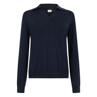 Max Mara Pull Polo - Femme - Tops - Bleu - Taille: 44 FR