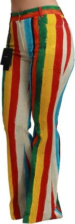 Dolce & Gabbana Riga Pittorica Trousers - Multicolor