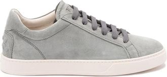 Tod's Tods Low-Top Sneaker - Grey Suede Low-Top Sneakers With Off-White Sole - Gr. 10 - in Grau - f&uuml;r Damen