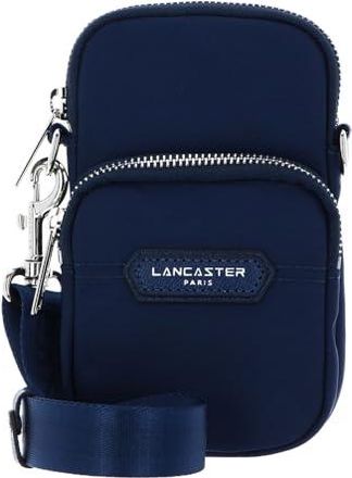 Lancaster Mini sac reporter - Basic Premium Bleu fonc&eacute;