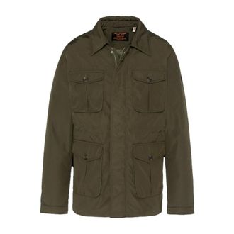 Schott NYC Schott Nyc, Homme, Vestes, Vert, Taille: M Parka Verte avec Logo Patch