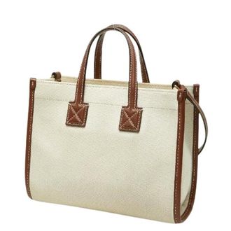Burberry Sac bandouli&egrave;re 2-en-1 Mini Freya en toile et cuir Pre-owned - Femme - Pre-owned - Beige - Taille: ONE Size