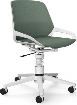 Aeris Numo Task - Ergonomischer Bürostuhl mit Federbein und Rollen, Rückenschonender Stuhl ohne Armlehne, Moderner Schreibtischstuhl mit Patentierter Techni