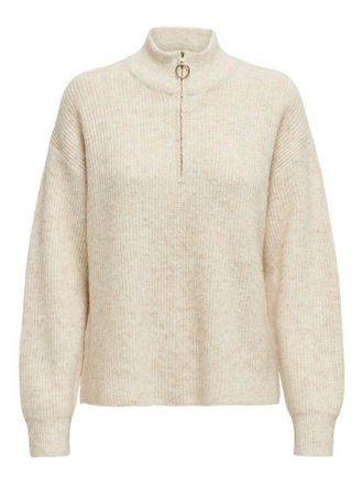 Only Strickpullover ONLTOKYO SOLID L/S ZIP PULLOVER KNT NOOS