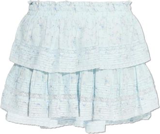LoveShackFancy Loveshackfancy, Femme, Jupes, Bleu, Taille: 38 FR Mini-jupe &agrave; volants
