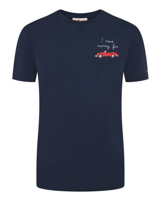 MC2 Saint Barth Summer T-Shirt mit kleiner PORSCHE-Stickerei in
