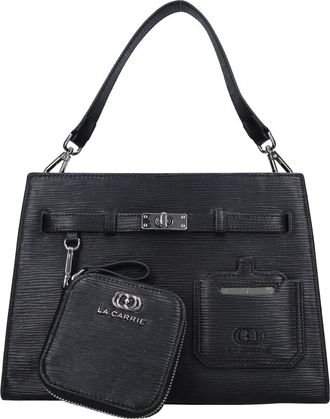 La Carrie Femme, Sacs, Noir, Taille: ONE Size Faux Leather Pocket Bag