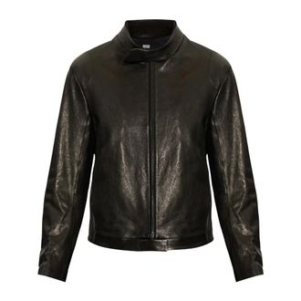 Post Archive Faction (PAF) Post Archive Faction - Veste en cuir &agrave; col montant - Homme - Vestes - Noir - Taille: XL