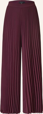 Ted Baker Plisseehose Oxblood rot