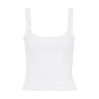 Chlo&eacute; Femme, Tops, Blanc, Taille: 42 FR Chemisier Blanc &agrave; Volants et Broderies