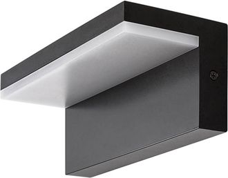 Rabalux 77092 Wandleuchte ZARAGOZA LED 10W 4000K IP54 Kunststoff schwarz wei&szlig; H:8cm B:21cm