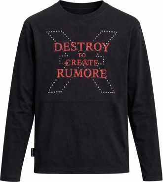 John Richmond Homme, Tops, Noir, Taille: L Long Sleeve Top